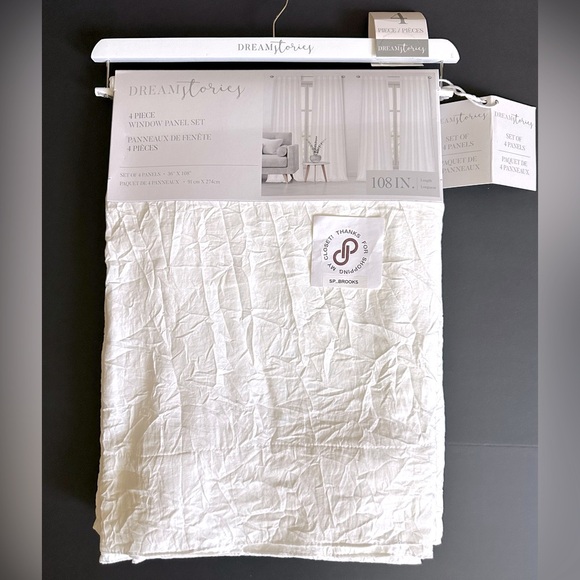 Dream Stories | Accents | Dream Stories 4 Piece Window Panel Set 36 X 8 ...